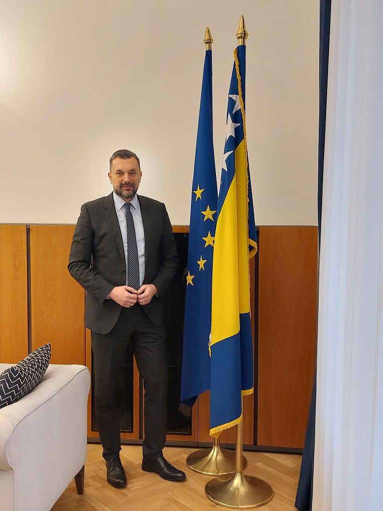 Ministar vanjskih poslova Bosne i Hercegovine Elmedin Konaković stupio ...